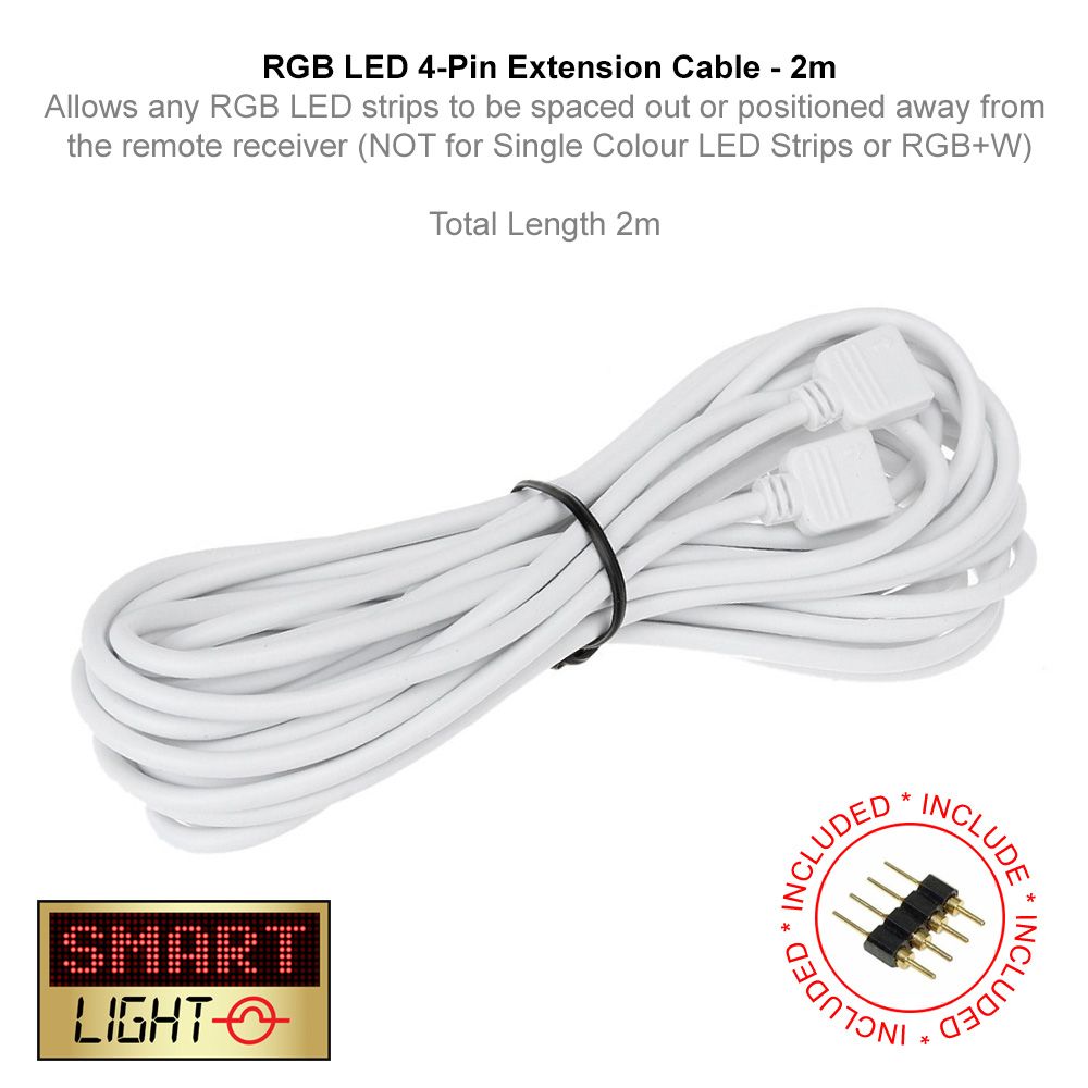 2m 4 Pin Extension Cable